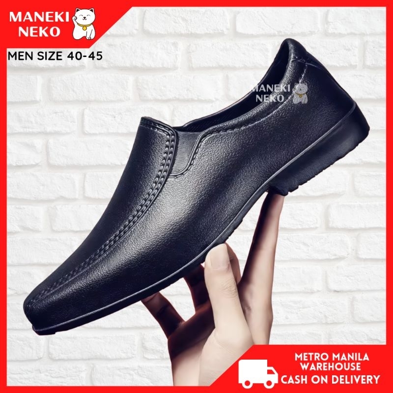 Student and Office Formal Waterproof Rubber Splasher Shoes for Men ...