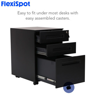 FlexiSpot Mobile Pedestal with Lock Steel Cabinet Anti-Topping | Shopee Philippines