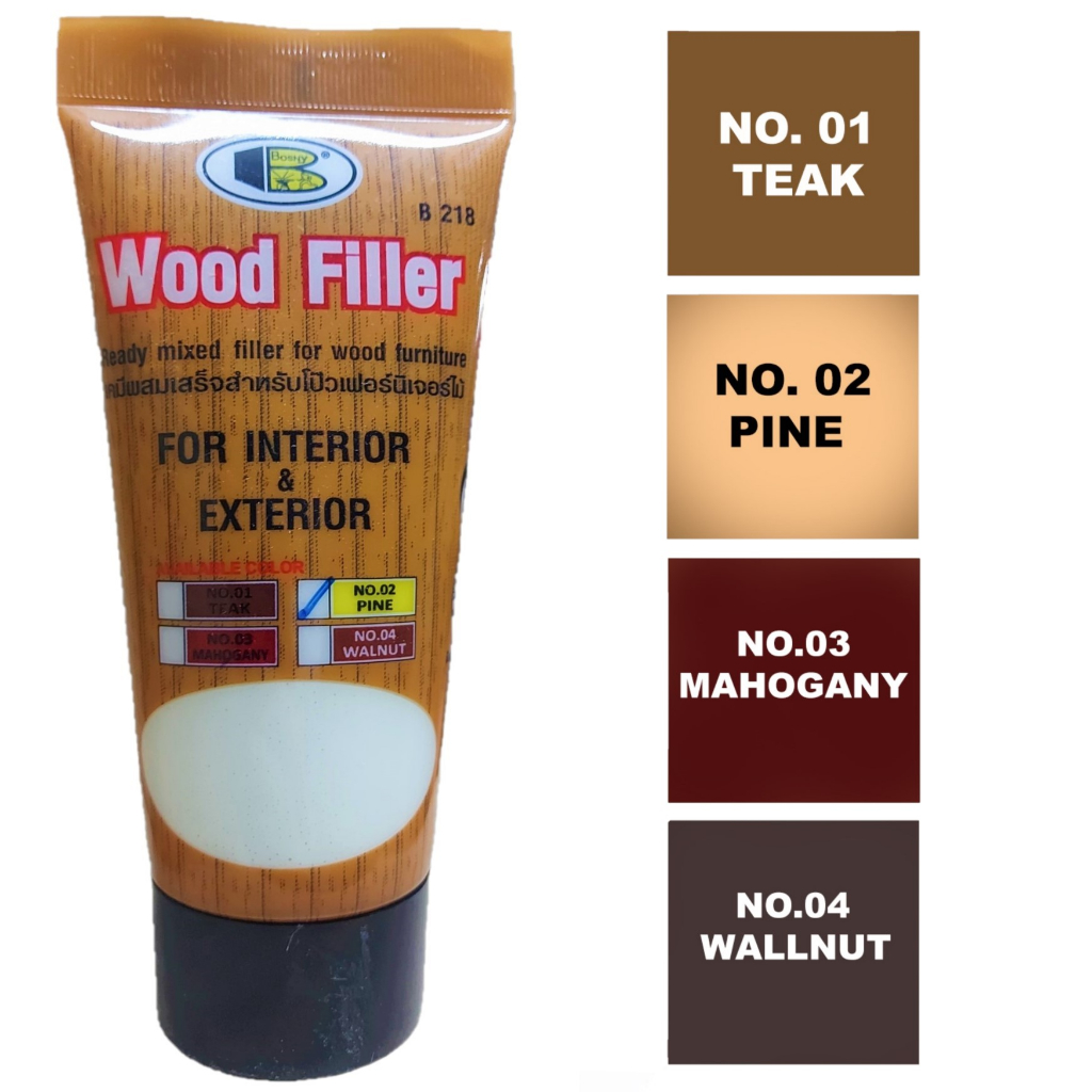 Bosny Wood Filler B218 (Available in Different Colors) - 250g | Shopee ...
