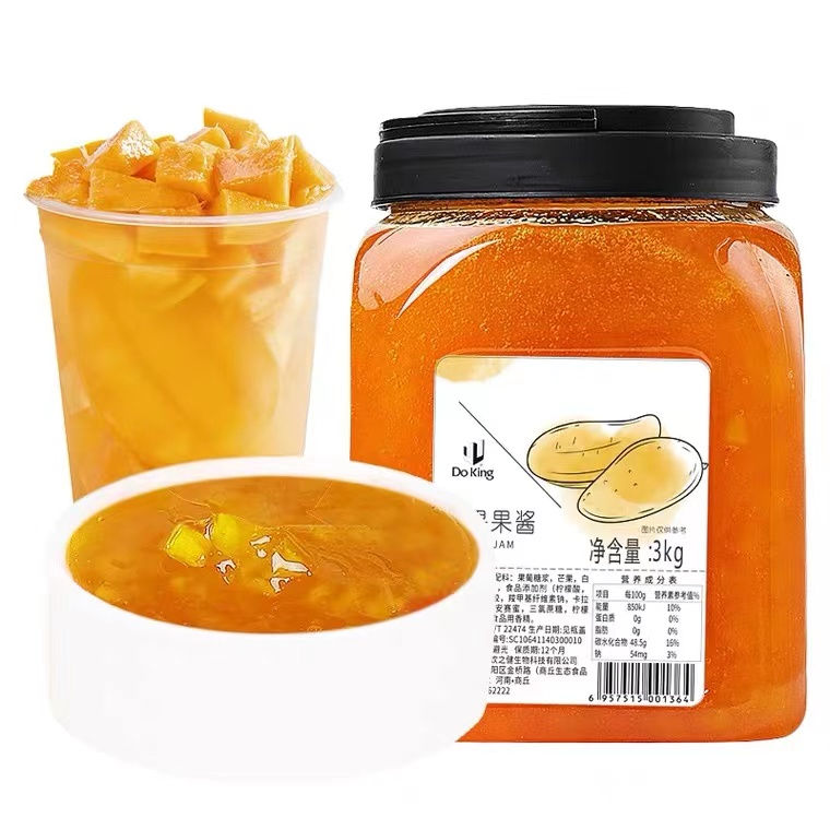 Doking Strawberry/mango/ blueberry/ passionfruit jam 3kg For Milk Tea ...