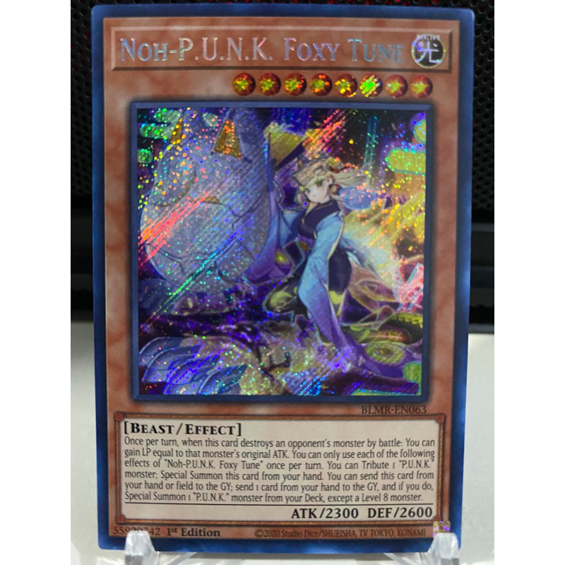 Noh-P.U.N.K. Foxy Tune - BLMR-EN063 - Secret Rare 1st Edition | Shopee ...