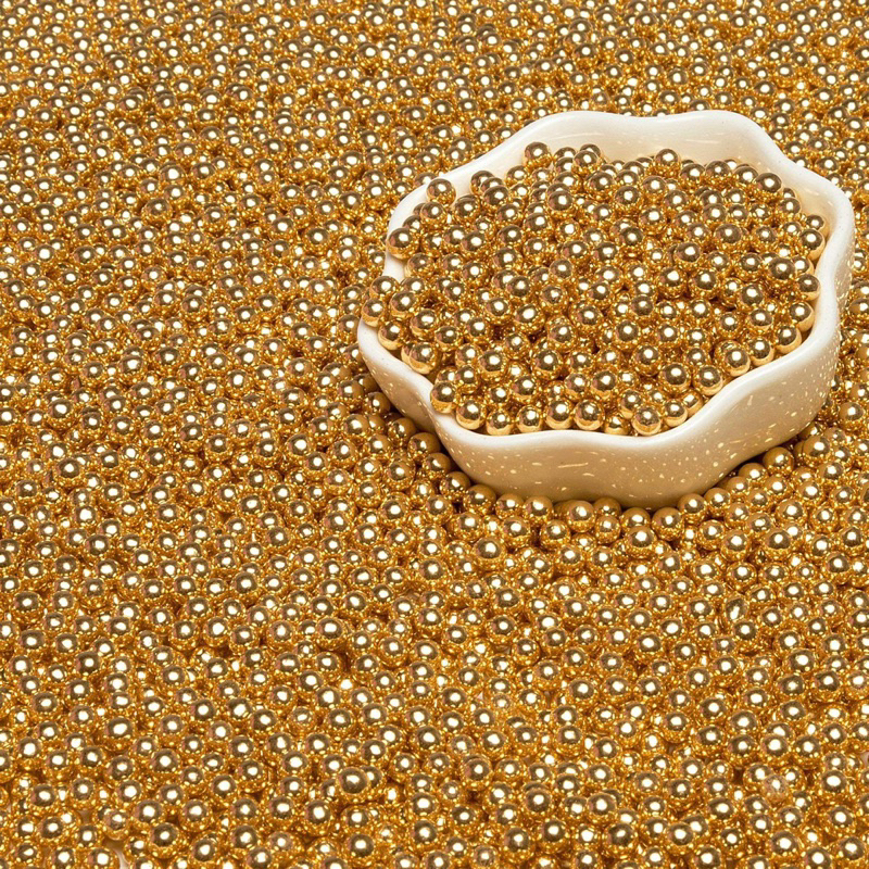 500g edible metallic gold sprinkles edible metallic gold mix pearls ...