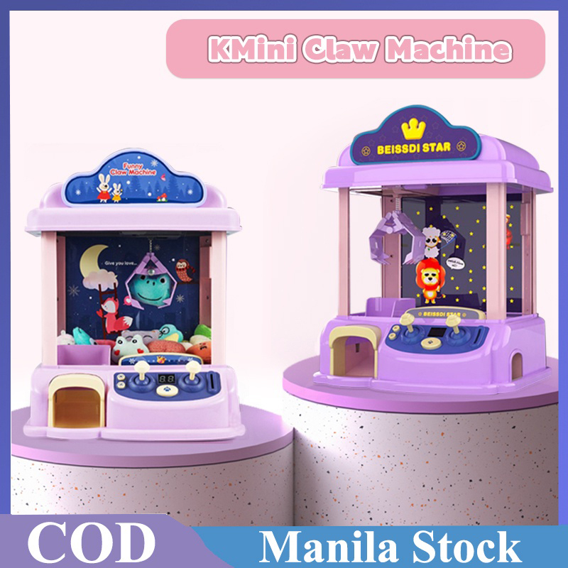 Mini Claw Machine Toy Mini Dolls With Music Electric Coin Mini Children ...