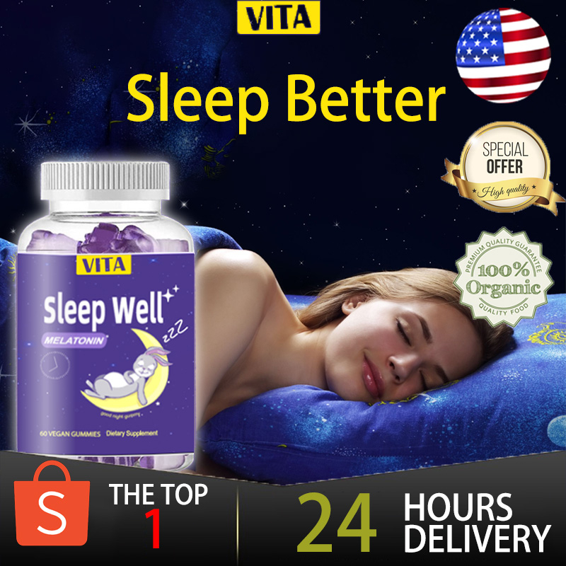 VITA Sleep 2 MG 60 PCS Improve Immunity Gummies Reduce Fatigue Stress ...