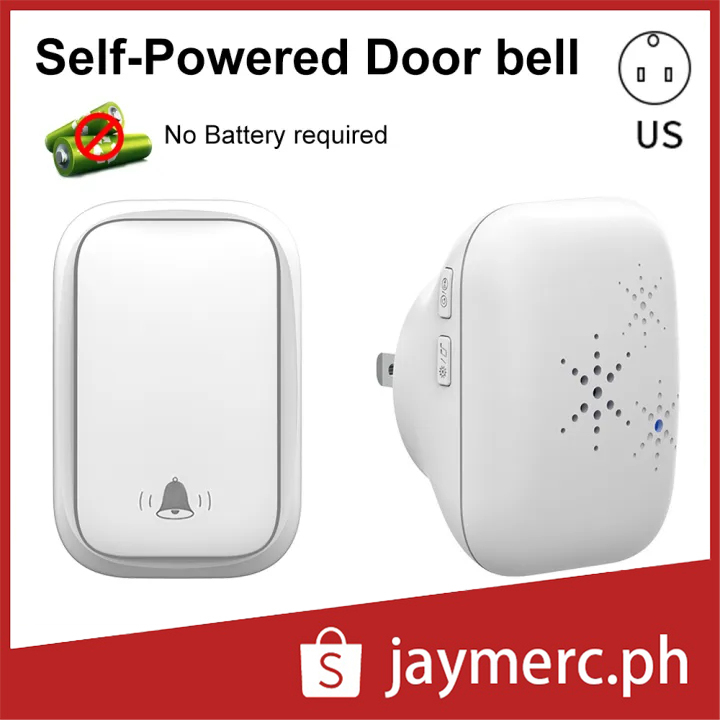 Self-powered Wireless Doorbell Waterproof 150M Range Smart Door Bell ...