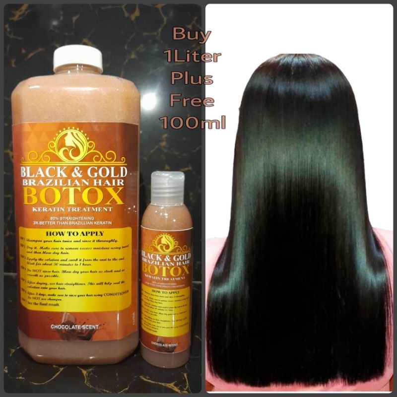 Back&gold Brazilian hair BOTOX 1liter(Chocolate Scent ) | Shopee ...