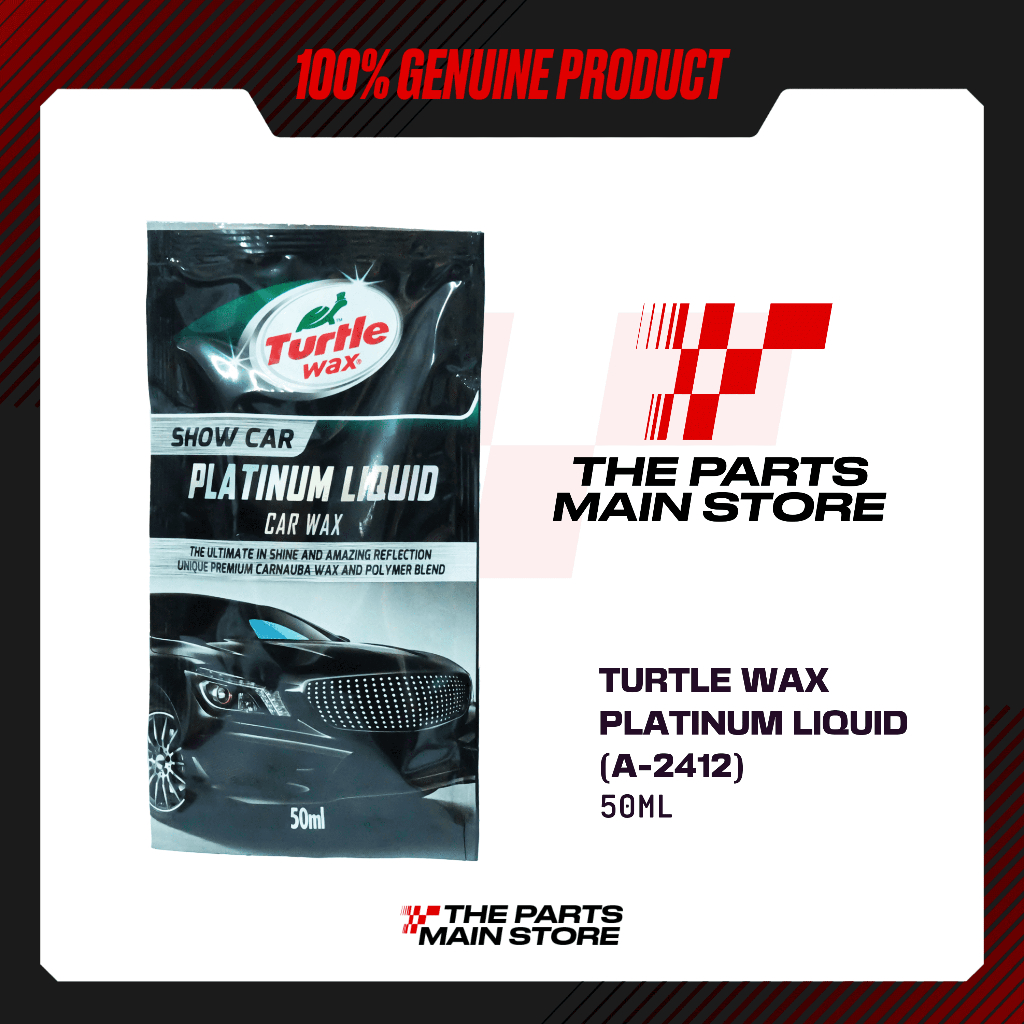 TURTLE WAX PLATINUM LIQUID WAX SACHET (A-2412) (A-2045) 50ML | Shopee ...