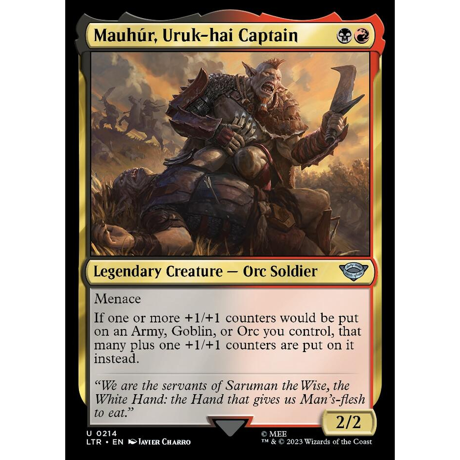 MTG Singles LTR [U] Mauhur, Uruk-hai Captain | Shopee Philippines