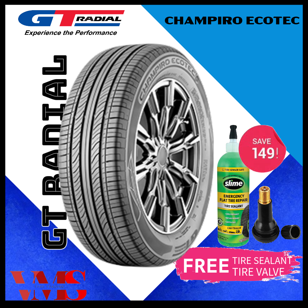 195/60R16 GT RADIAL CHAMPIRO ECOTEC TUBELESS TIRE FOR CARS WITH FREE ...