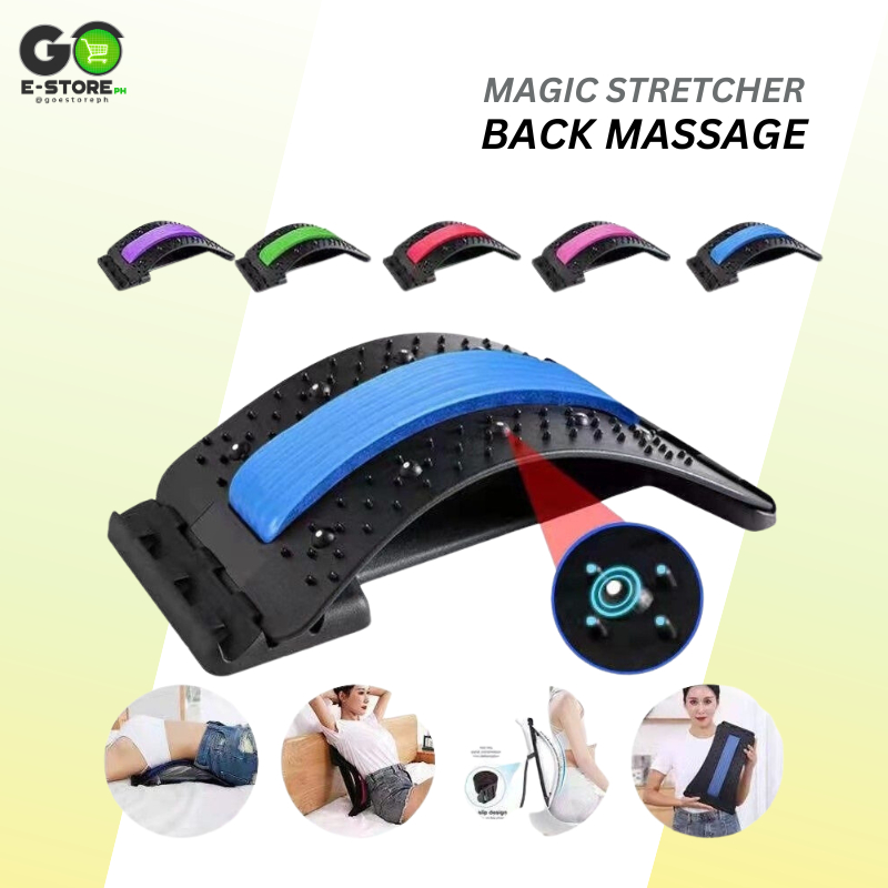 Magic Back Stretcher Lumbar Support Device Back Pain Relief Adjustable ...