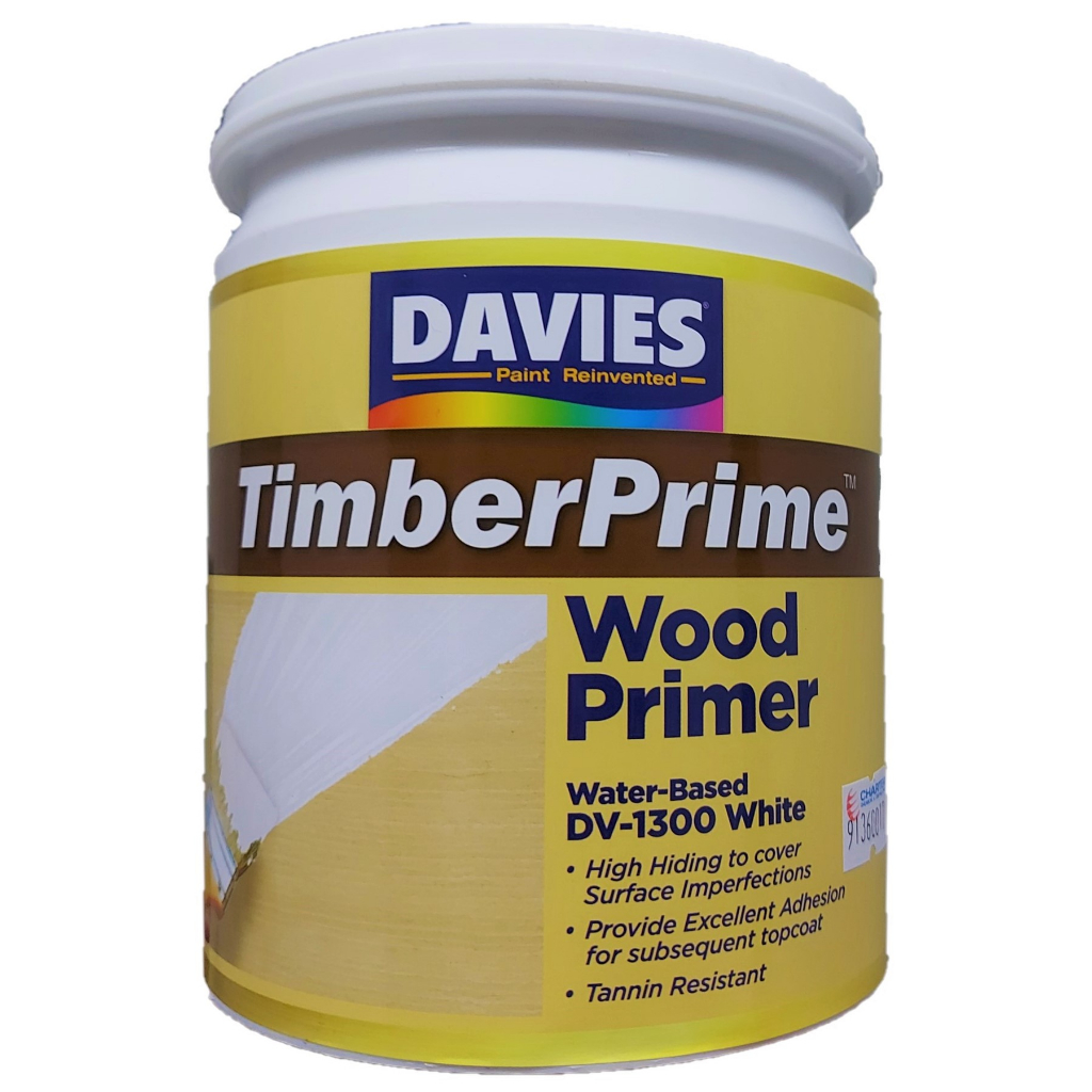 Davies TimberPrime Aqua Gloss It Wood Primer White DV-1300 Timber Prime ...