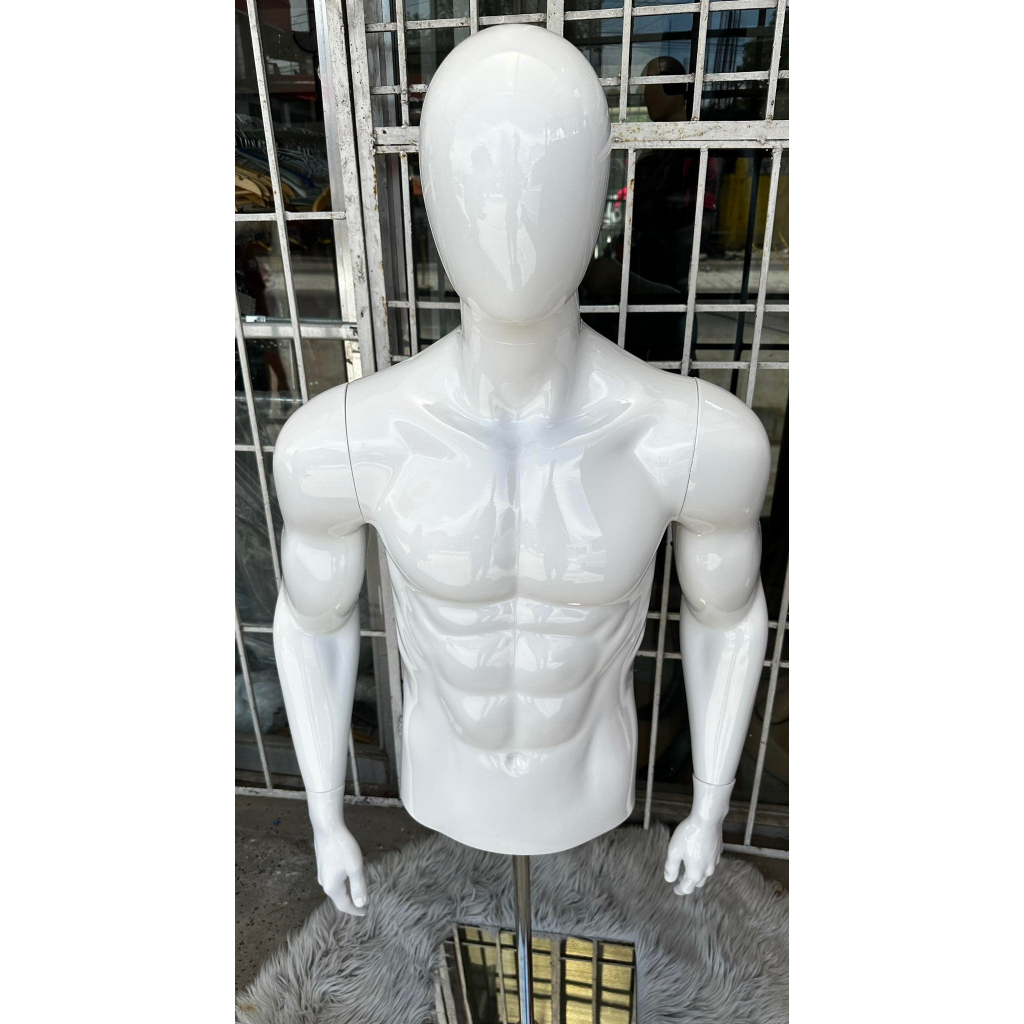 Male Half Body Torso Upper Body Mannequin Window Display (with stand ...