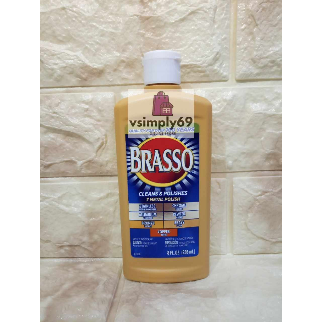BRASSO Multi Purpose Metal Polish (236 mL) | Shopee Philippines
