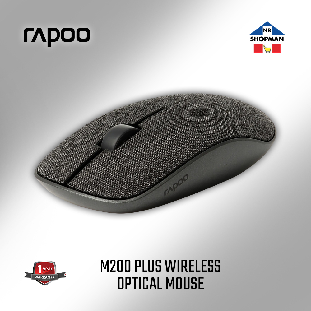 Rapoo M200 Plus Multi-mode Wireless Optical Fabric Mouse | Shopee ...