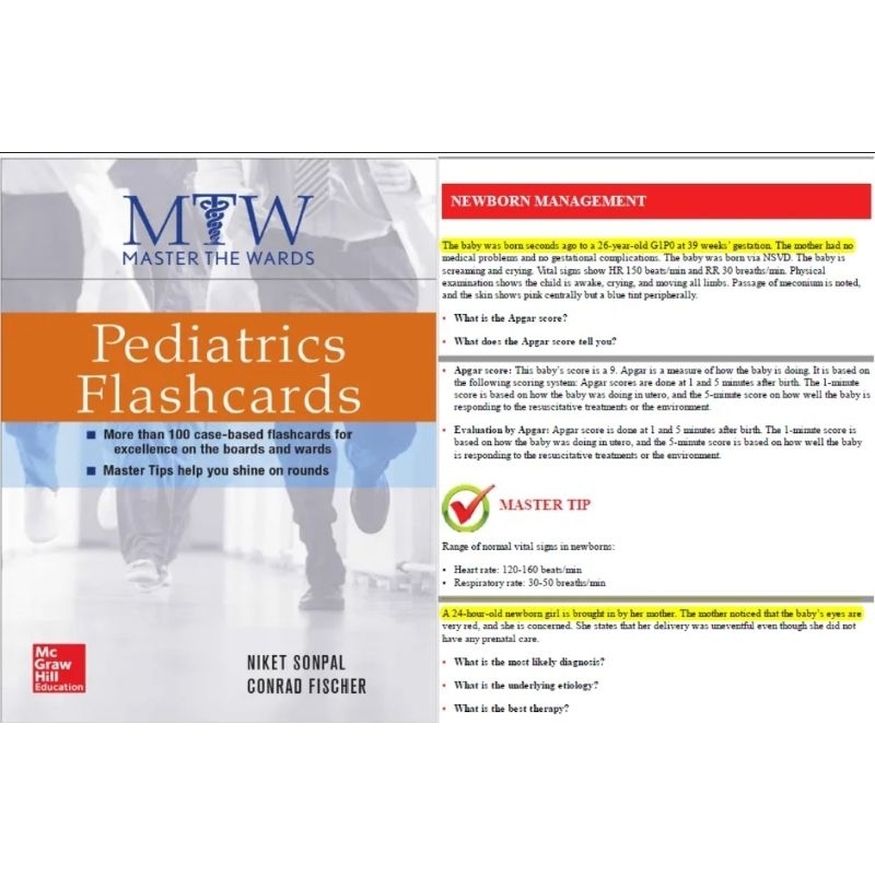 Medicine Students' PLE Review Master the Wards Pediatrics Flashcards | Shopee Philippines