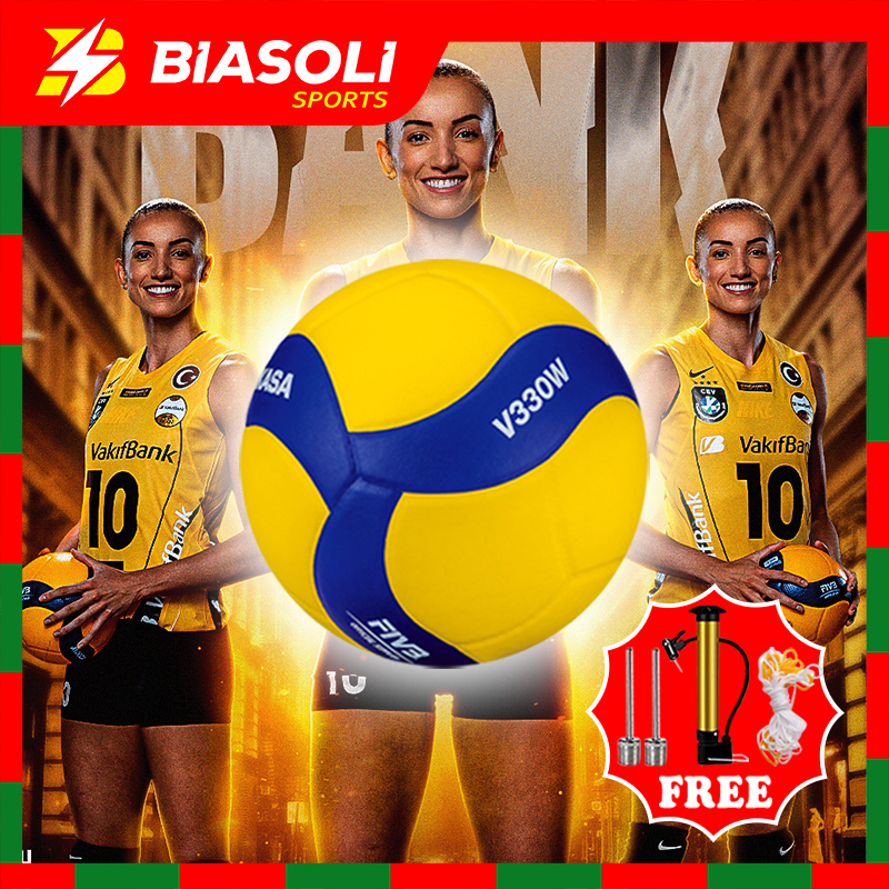 Mikasa V300W V330W size 5 volleyball ball Competition Training Soft PU ...