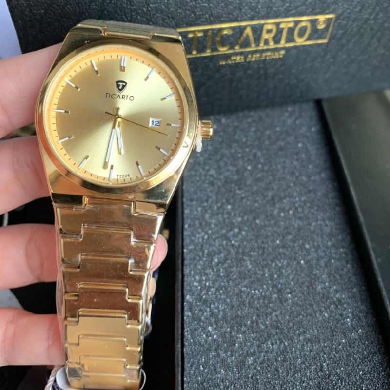 TICARTO WATCH FOR MEN AND WOMEN WITH DATE STAINLESS STEEL FREE BOX ...