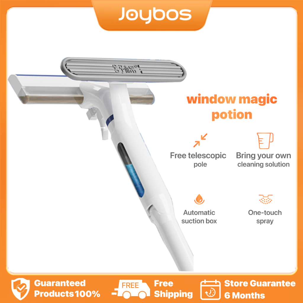Joybos Window Cleaner with Extension Telescopic Pole Glass Wiper Window ...