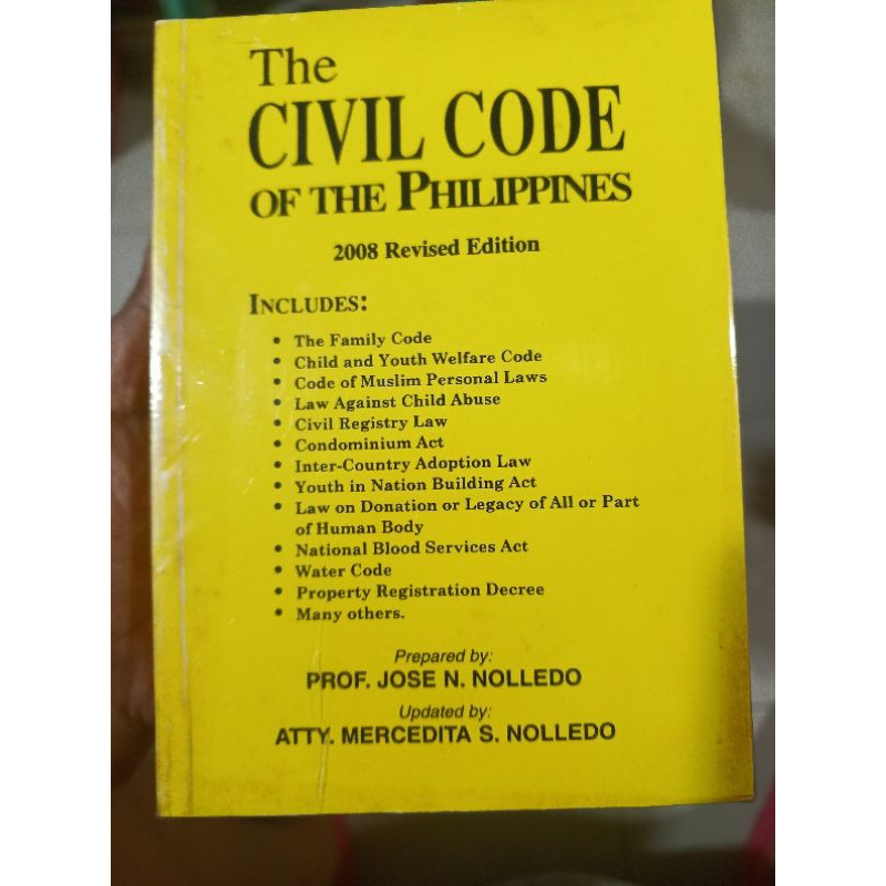 The Civil Code of The Philippines 2008 Revised Edition | Shopee Philippines