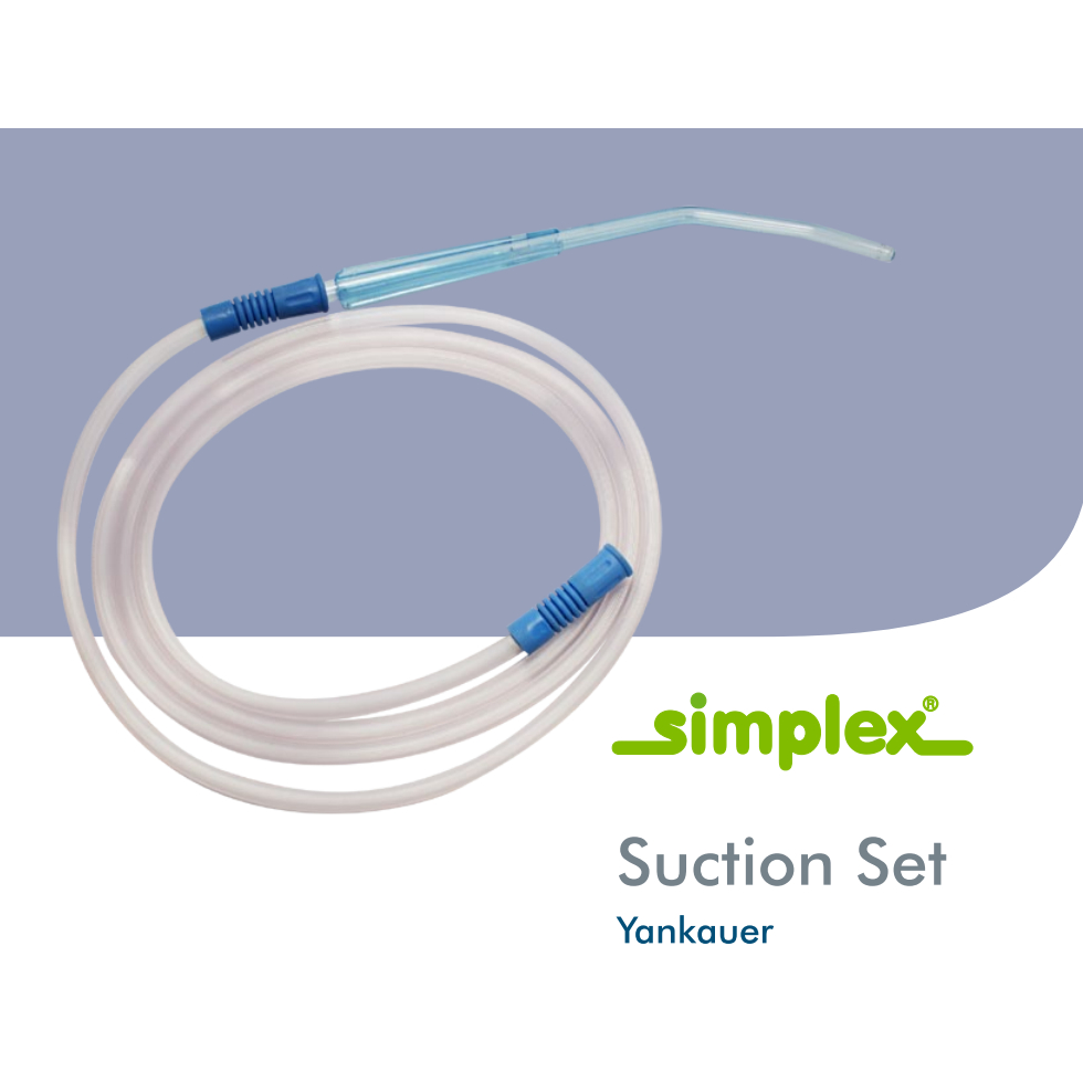 Simplex Suction Set - Yankauer Handle with Control (Sterile) & Indoplas ...
