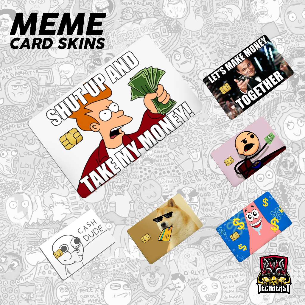 3M Memes ATM Debit Credit Beep Card Skin Vinyl Sticker Techbeast ...