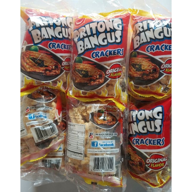3 Packs Pritong Bangus Crackers | Shopee Philippines