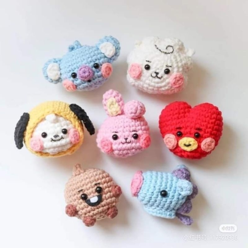 Crochet BT21 keychain | Shopee Philippines