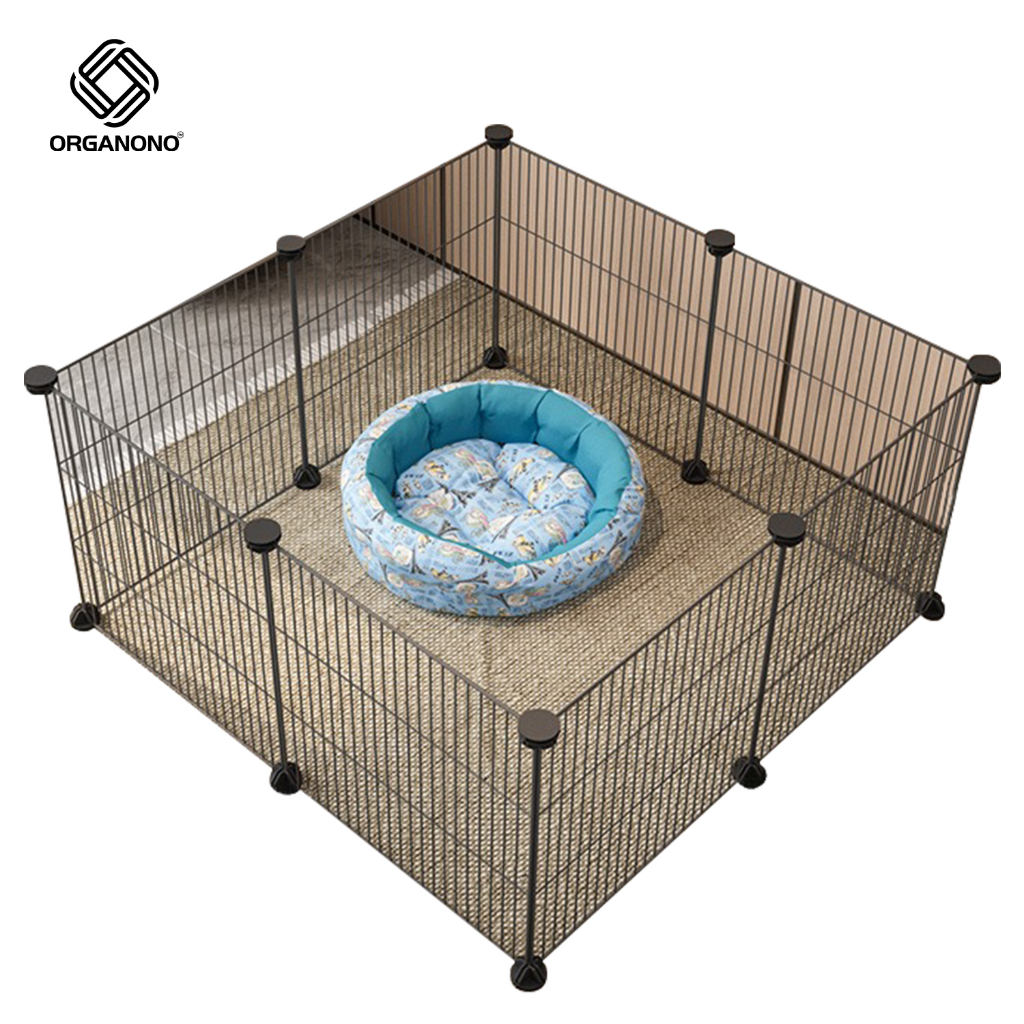 Organono DIY 6-12 Steel Net Multipurpose Small Grid Pet Dog Cat Cage ...