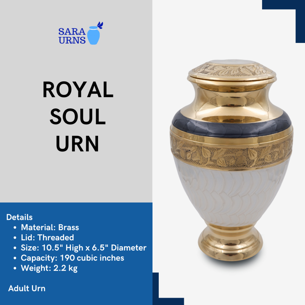 [saraurnsph] Royal Soul Brass Urn Metal Urn Cremation Urn Jar Urns for ...