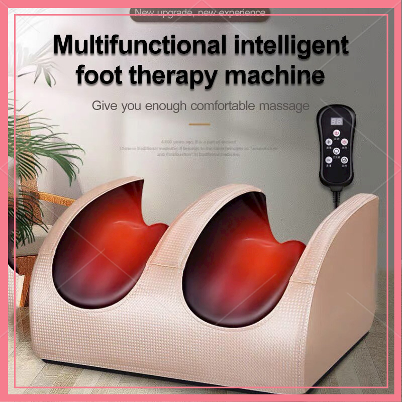 Electric Foot heating Leg Relax Massager Acupoint Machine Remote ...
