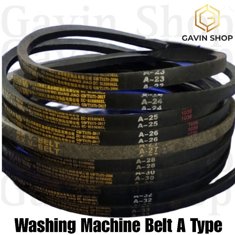Washing Machine Belt A-Type sizes: A-23 to A-33 | Shopee Philippines