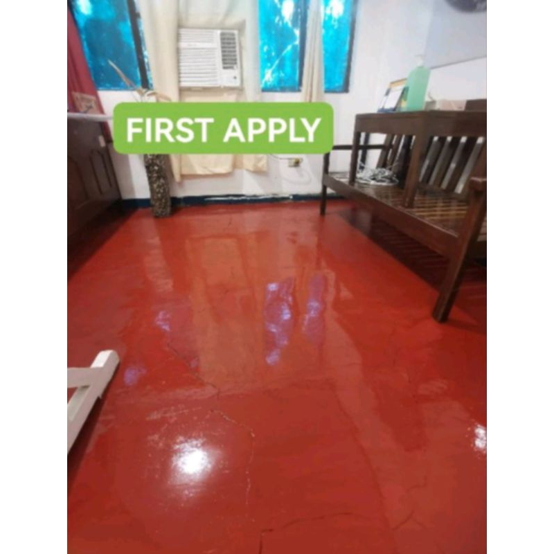 Liquid floor wax Aniah's Liquid Wax 1liter with free brush (red)(we can ...