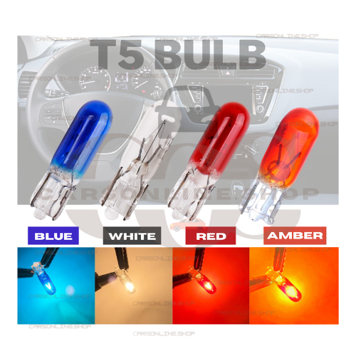 COS T5 W2W 12v 1.2w Warm White/amber Car Halogen Lamp Instrument Lights Dashboard Bulb Auto ...