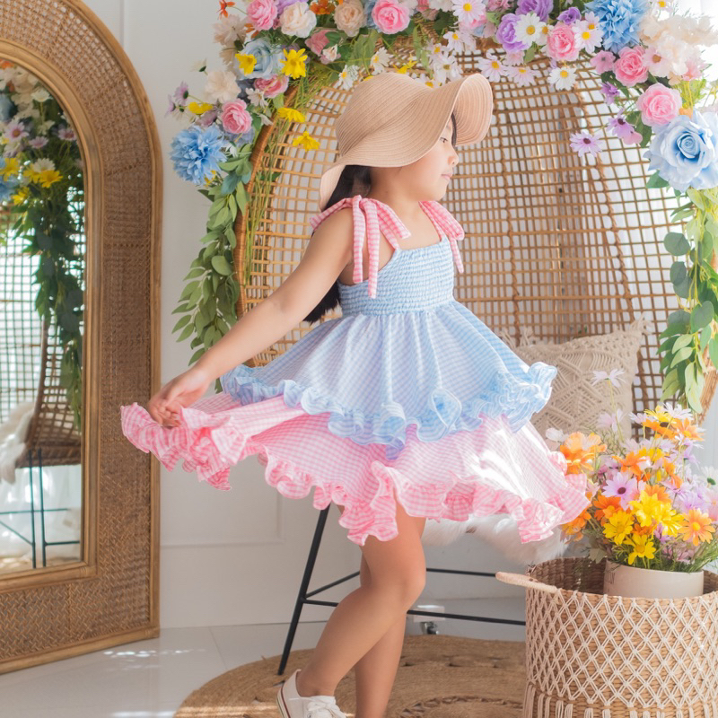 Peach Blue (Summer Dress) | Shopee Philippines