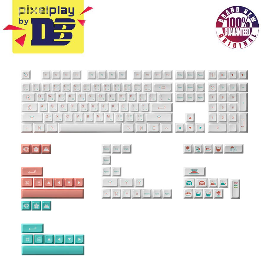 Akko Red Fuji Keycap Set JDA 161 Keys | Shopee Philippines