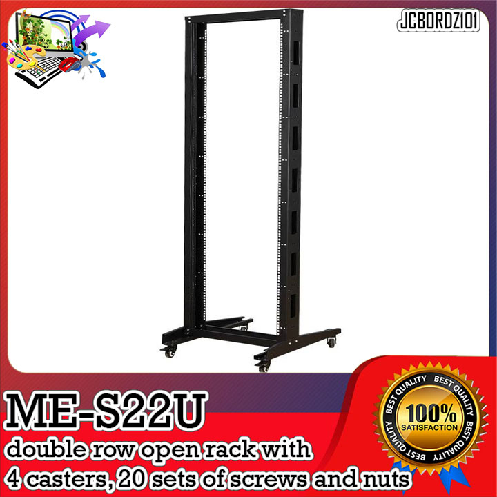 24 U /32U / 42U-Layer Open Bay Rack 6ft With Caster Wheels (Disassemble ...