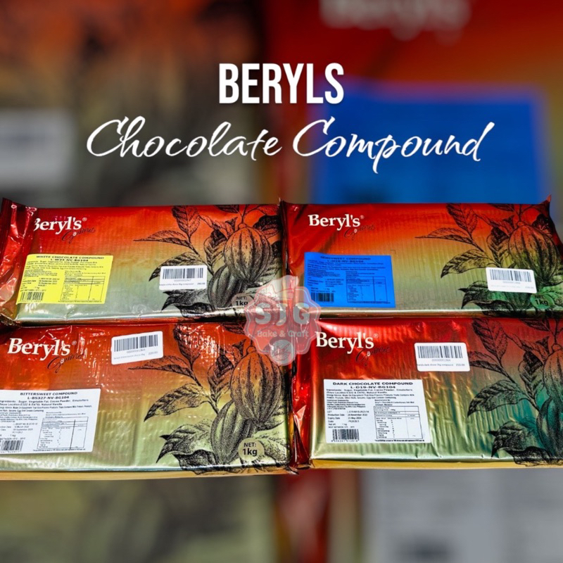beryls chocolate dark choco compound white choco compound semi sweet ...