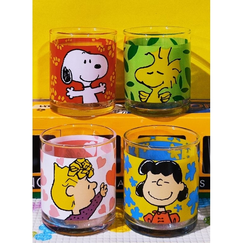 Snoopy and Friends Glass Set PEANUTS | Shopee Philippines