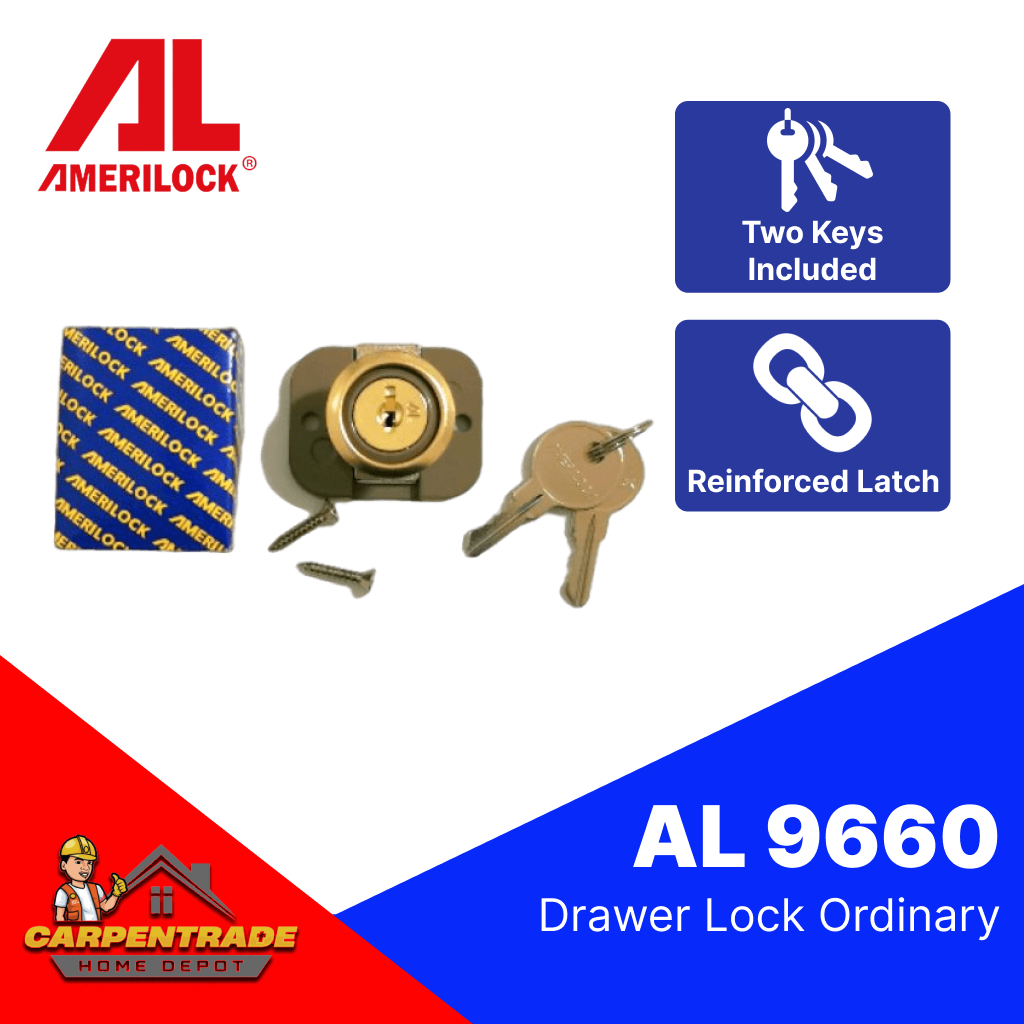 AMERILOCK Drawer Lock Ordinary AL 9660 | Shopee Philippines