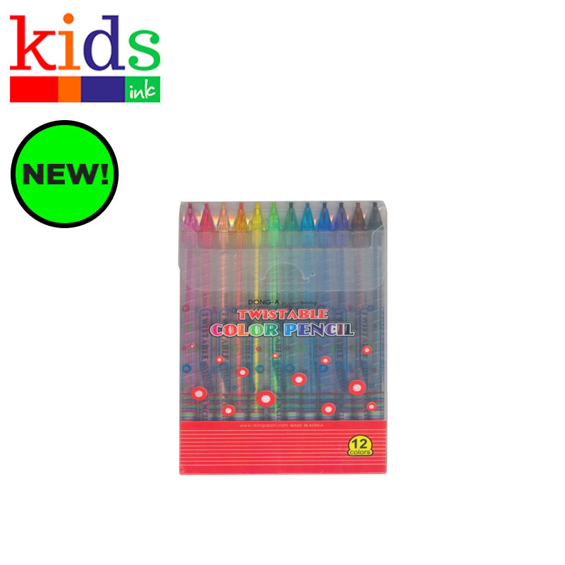 Dong-A Twistable Color Pencil 12 colors - Kids Ink | Shopee Philippines