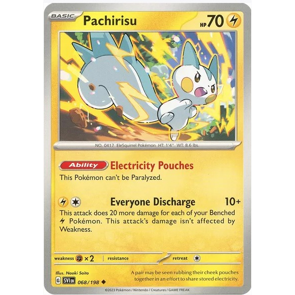 [EN] 068/198 - Pachirisu - Common - SV01: Scarlet and Violet Set ...