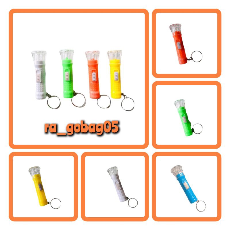 Keychain small plastic flashlight with battery | Shopee Philippines