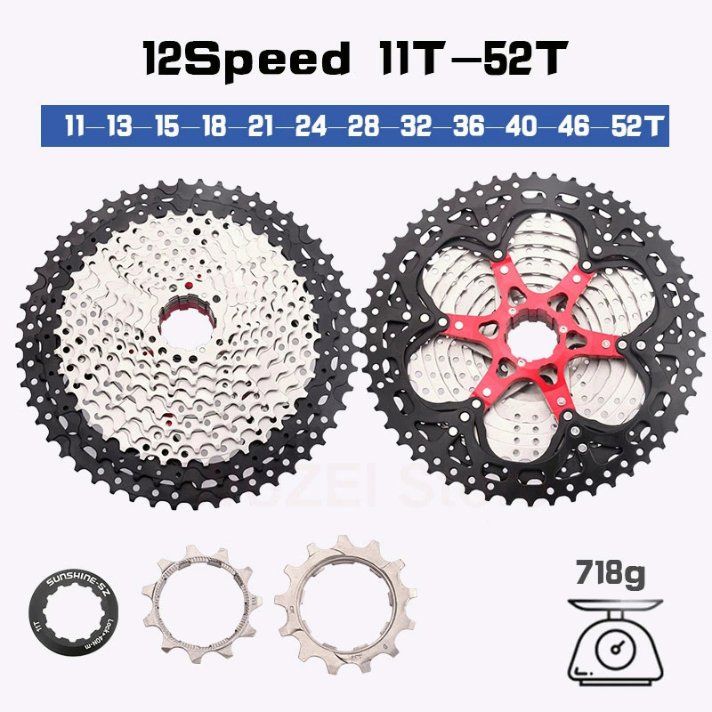 SUNSHINE 8 9 10 11 12 Speed Cogs MTB Mountain Bike Road Bike Cassette ...