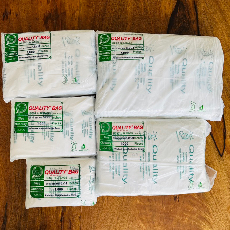 Quality Plastic Bag HD 100pcs/pack Large Sizes | Shopee Philippines