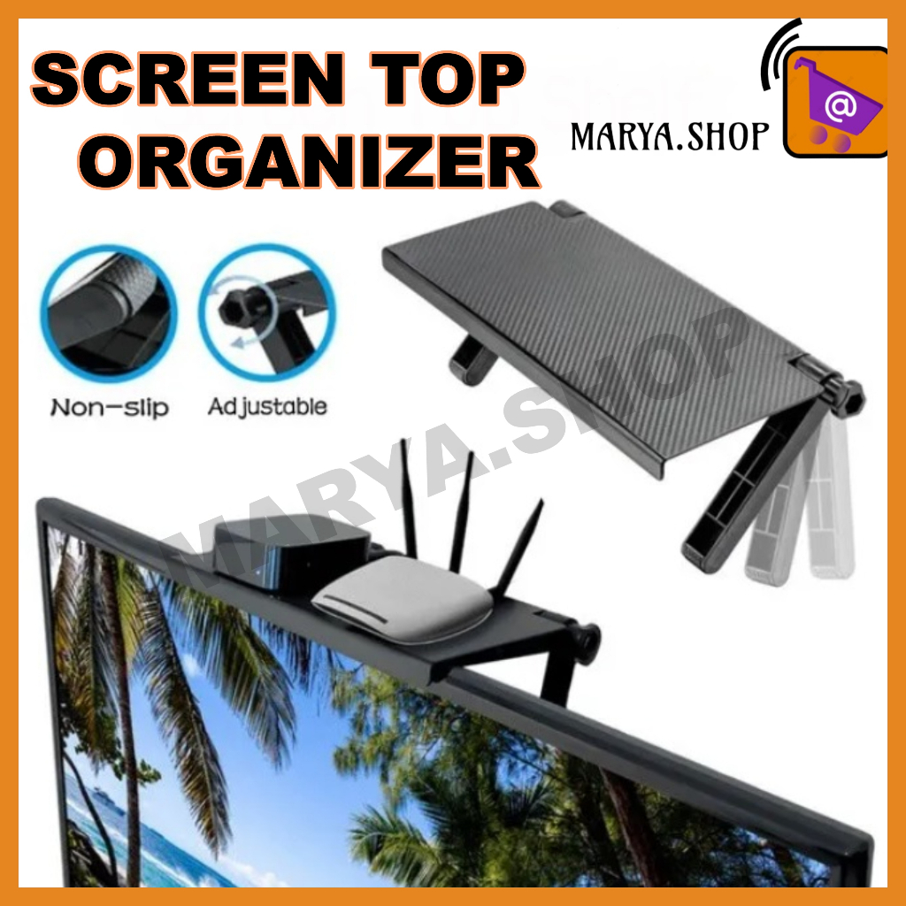 MARYA.SHOP Screen Top Shelf Adjustable Display Shelf Computer Monitor ...
