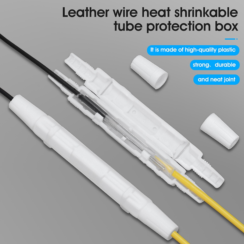 100Pcs Fusion Tube Cover Fiber Optic Fusion Protection Round Case (45 ...