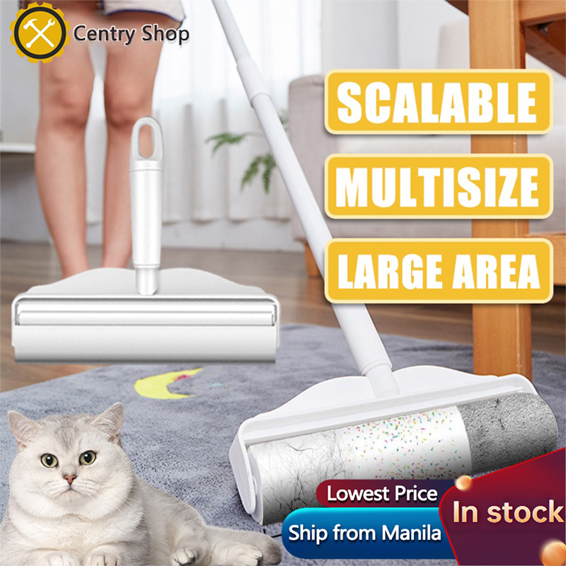 Sticky Pet Fur Cleaner Hair Roller with Cover Clothes Cleaning Dust ...