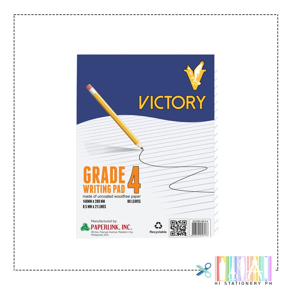 VICTORY Writing Pad / Grade 1 / Grade 2 / Grade 3 / Grade 4 | Shopee ...