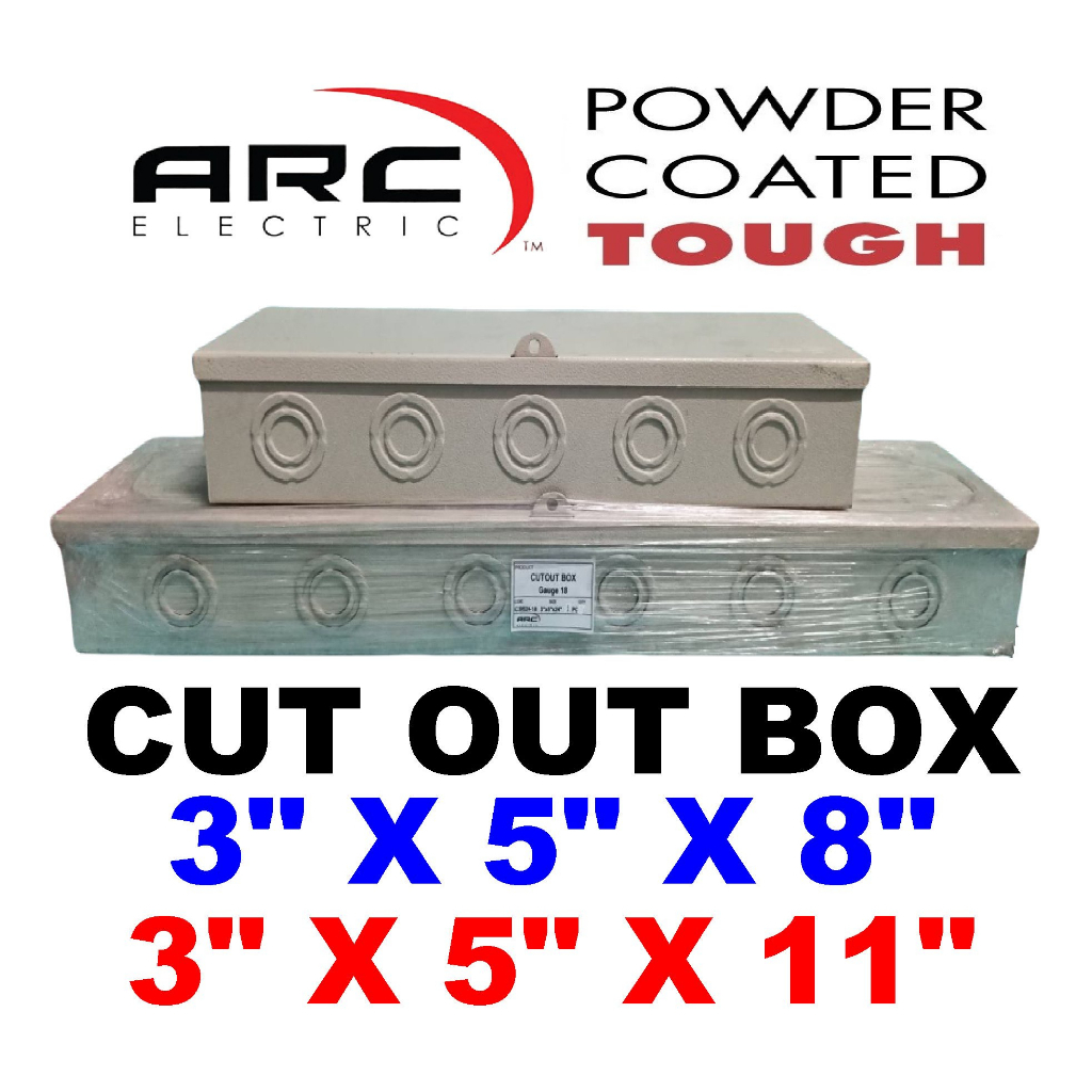 ARC CUT OUT BOX / CUT OUT BOX / PULL BOX FOR ELECTRICAL 3 X 5 X 8 or 3 ...