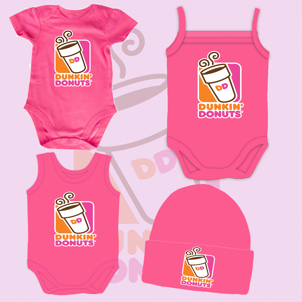 baby onesie fastfood collection dunkin inspired | Shopee Philippines